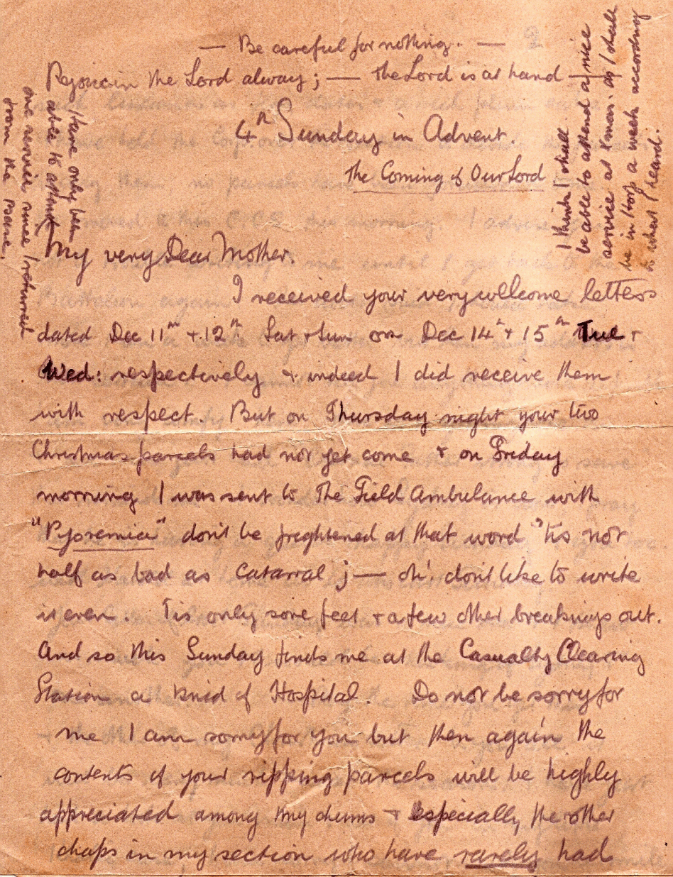 December | 2015 | WW1 PARCELS TO THE FRONT & LETTERS HOME